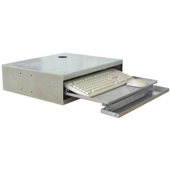 STAINLESS STEEL keyboard drawer for stainless steel INFOPOST – SESA SYSTEMS