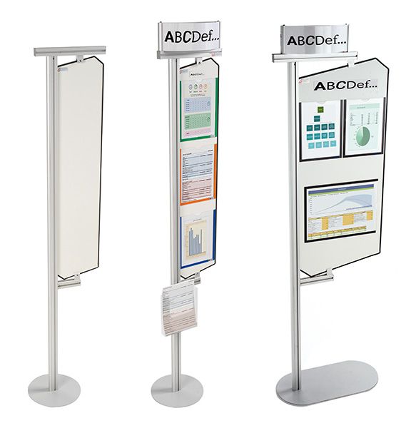 Display stand with magnetic surface | COM'DESIGN – SESA SYSTEMS